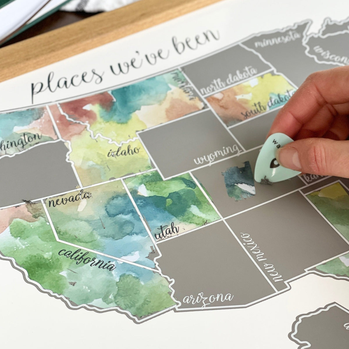 Muted Multi Color - US Scratch Off Map – Waypoint Wanders