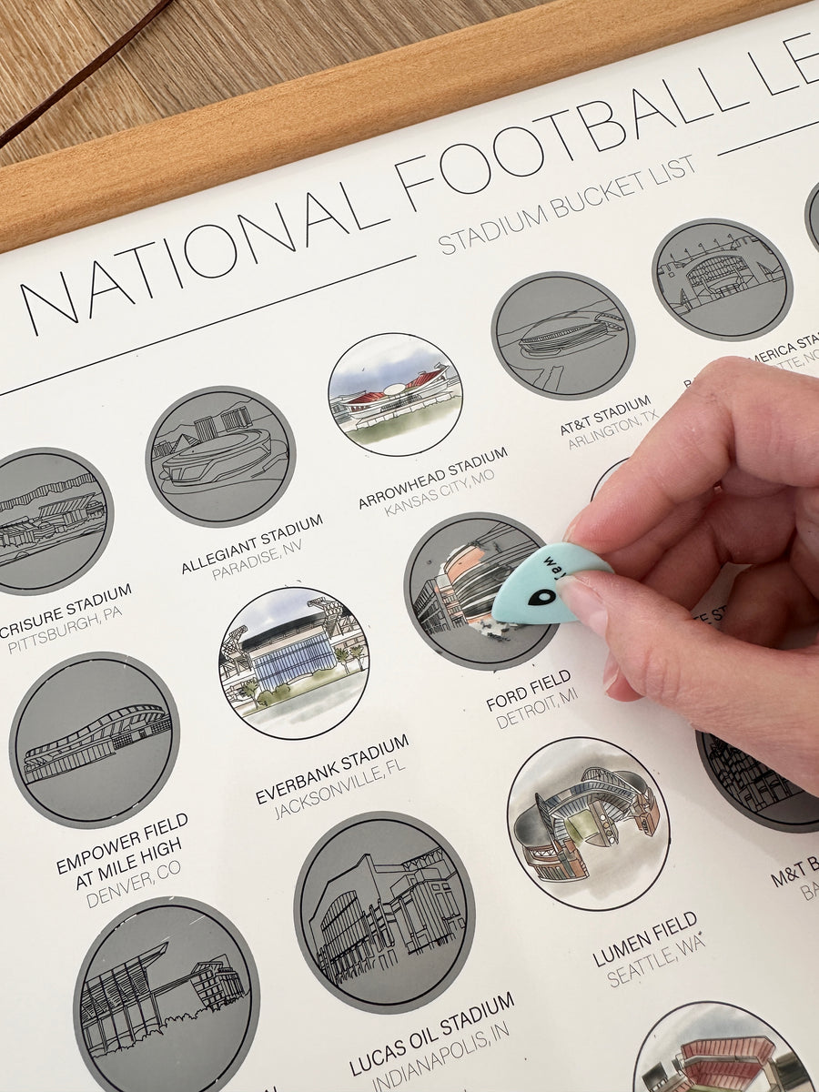 NFL Football Stadium Scratch Off – Waypoint Wanders