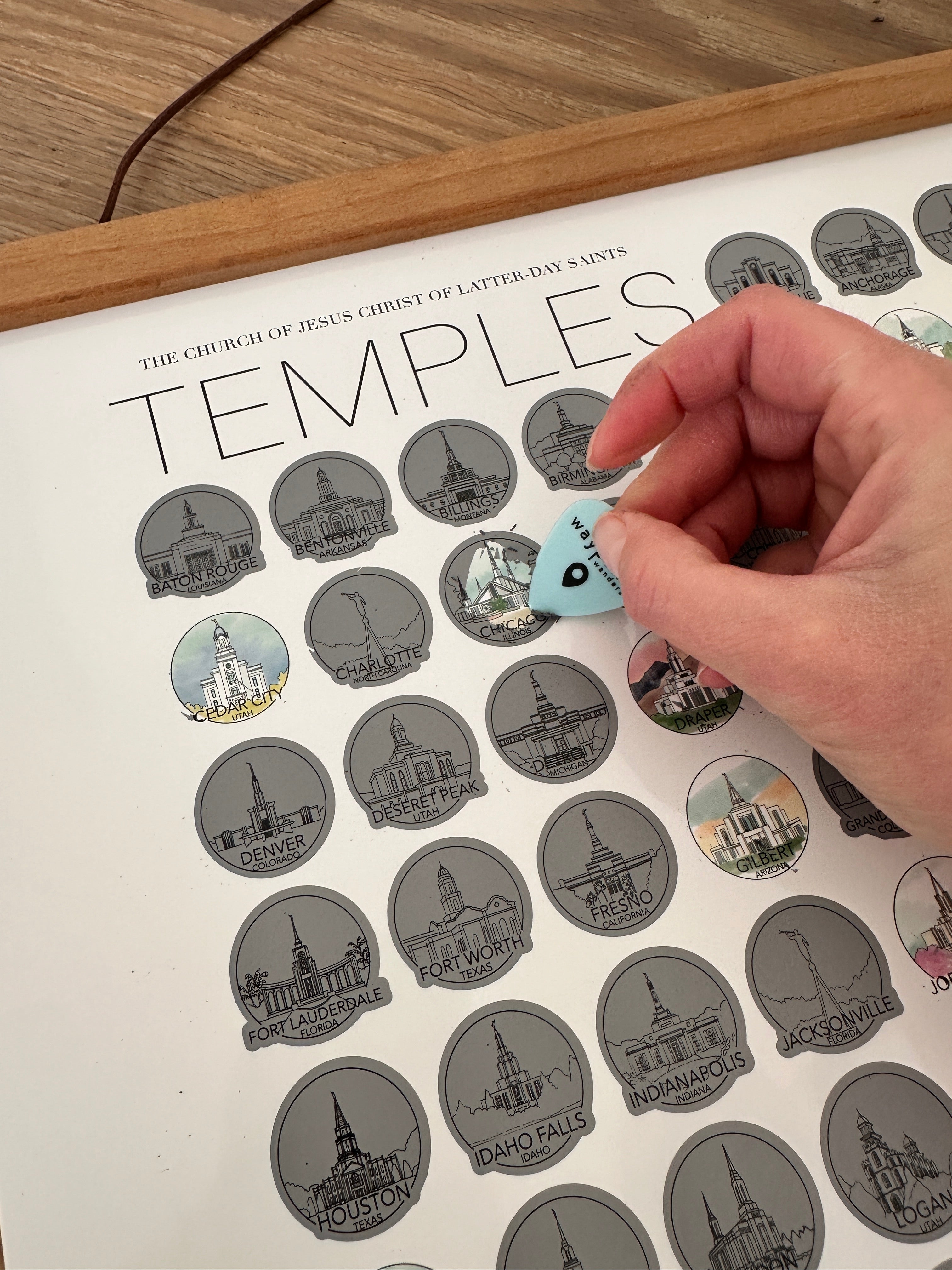 LDS Temple Scratch Off – Waypoint Wanders