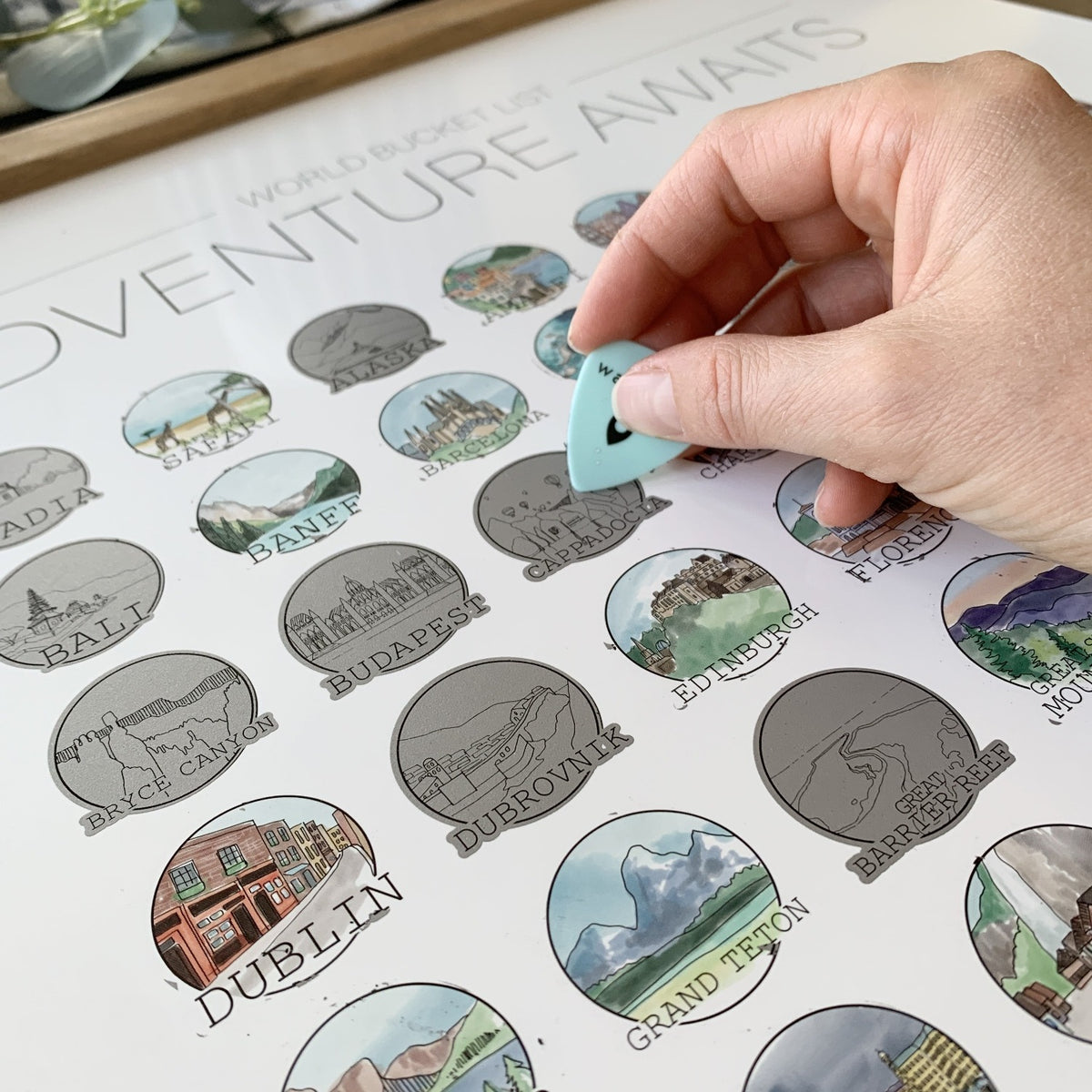 World Bucket List Scratch Off – Waypoint Wanders