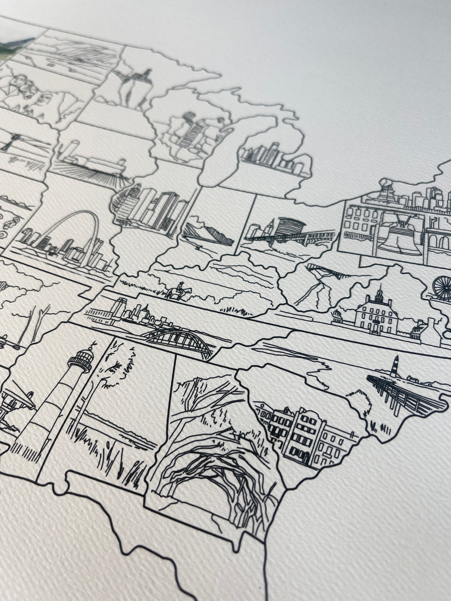 DIY Watercolor Track Your Travels Map – Waypoint Wanders