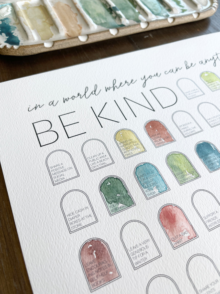 Be Kind Bucket List - DIY Painting – Waypoint Wanders