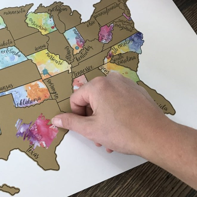 Original - US Scratch Off Map – Waypoint Wanders