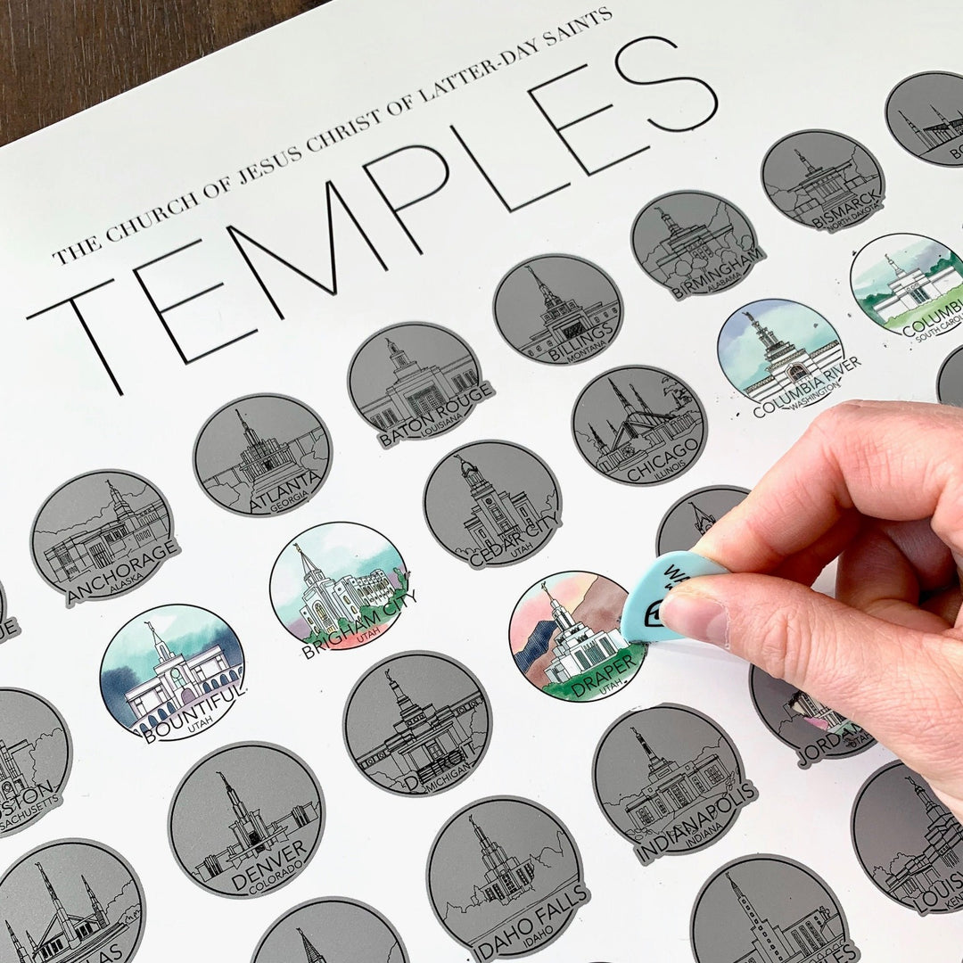 LDS Temple Scratch Off – Waypoint Wanders