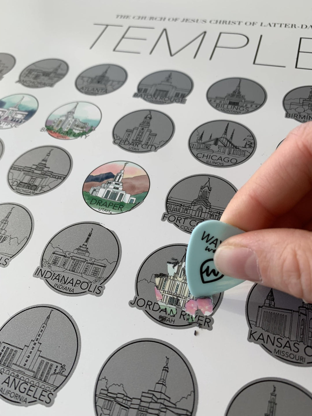 LDS Temple Scratch Off – Waypoint Wanders